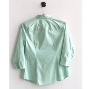 J. Crew | Tops | J Crew Haberdashery Refined Stretch Shirt Green | Poshmark